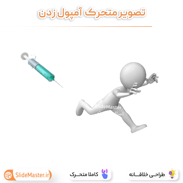 تصویر متحرک آمپول زدن برای پاورپوینت و کارهای طراحی ️ اسلاید مستر